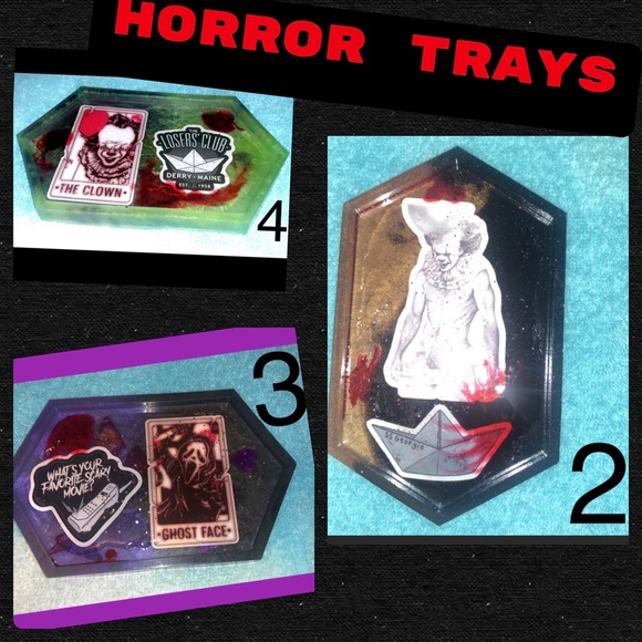 Hand Crafted | Accents | Horror Movie Resin Trayshandmade By Me 3 ...